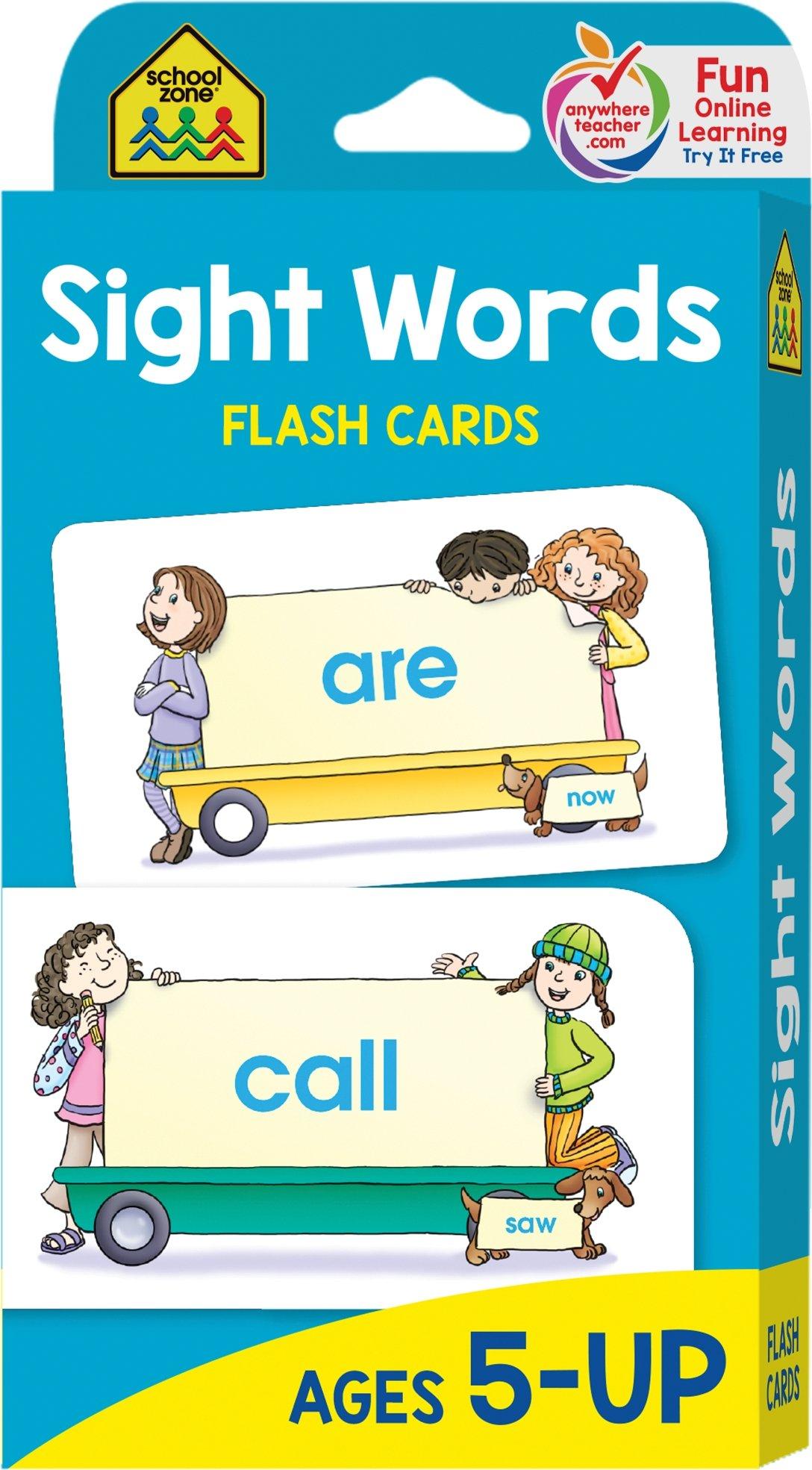 School Zone Sight Words Flash Cards Ages 5 And Up Kindergarten To school-zone-sight-words-flash-cards-ages-5-and-up-kindergarten-to